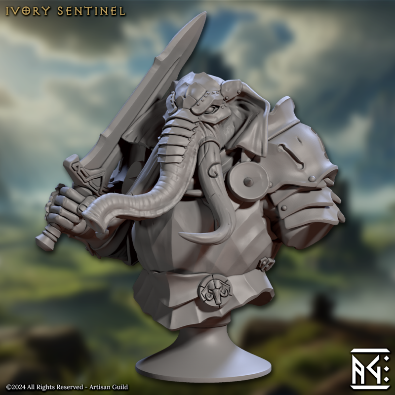 Ivory Sentinel - Bust