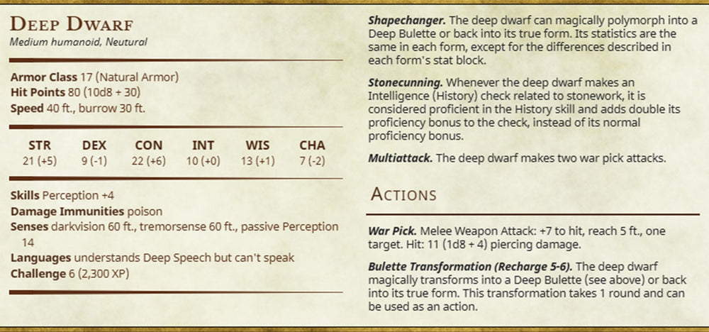 Deep Dwarf